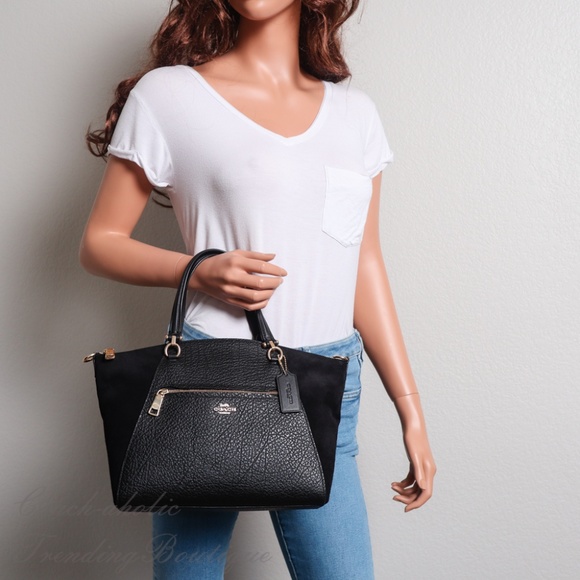 Coach | Bags | Nwt Coach Prairie Satchel In Leather And Suede | Poshmark